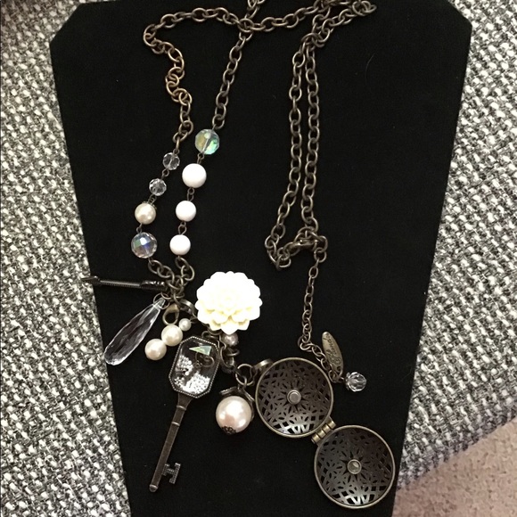 Jewelry | Long Necklace With Multiple Pendants | Poshmark